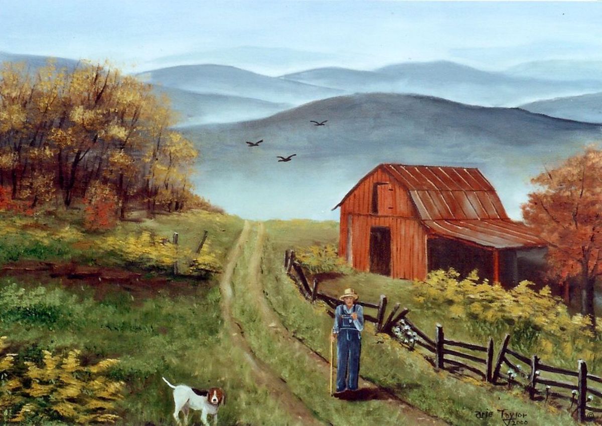 The Old Man in the Red Wooden Barn - LetterPile