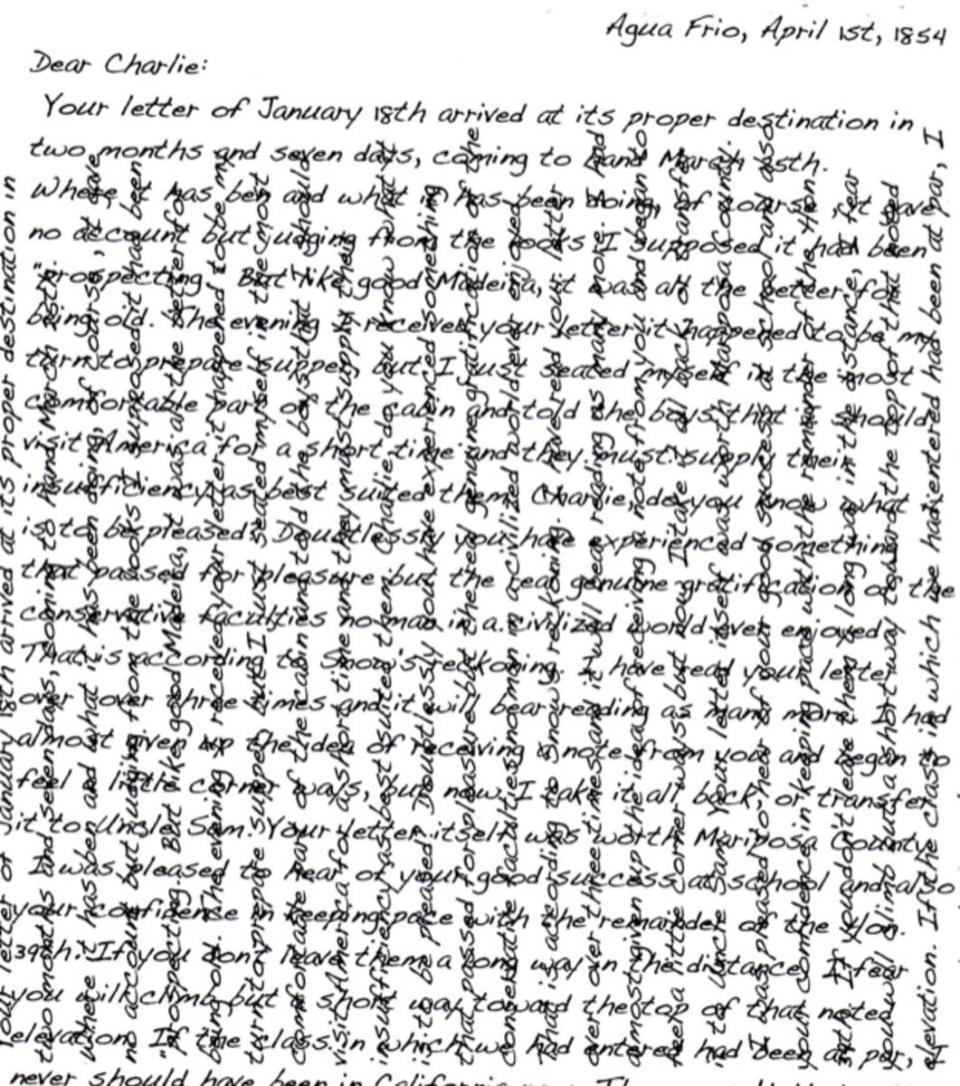 Letters of a Gold Rush Pioneer - LetterPile