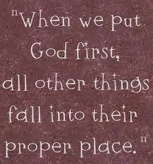 Putting God First and Foremost - LetterPile