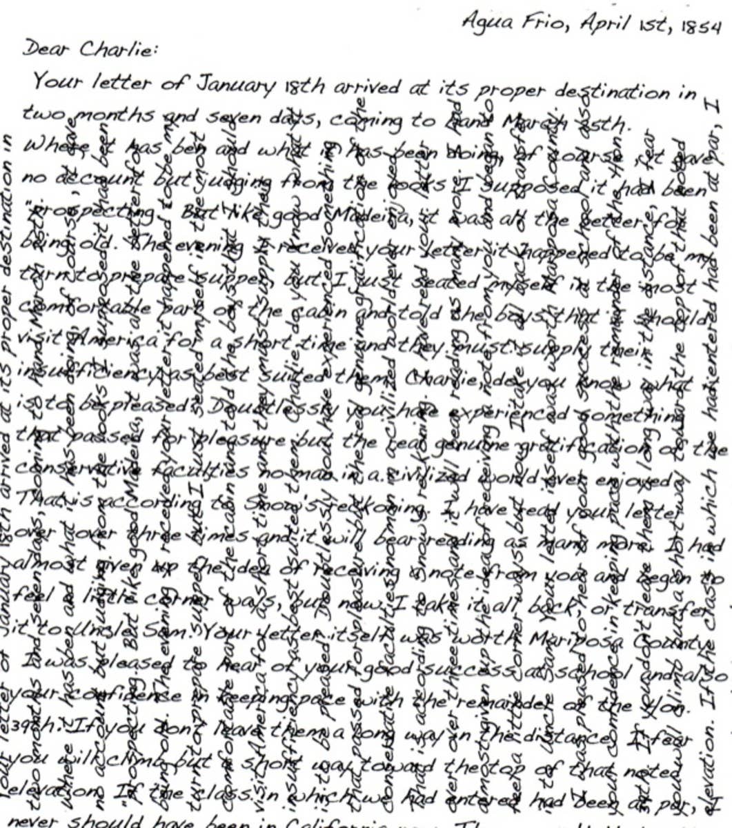 Letters of a Gold Rush Pioneer - LetterPile